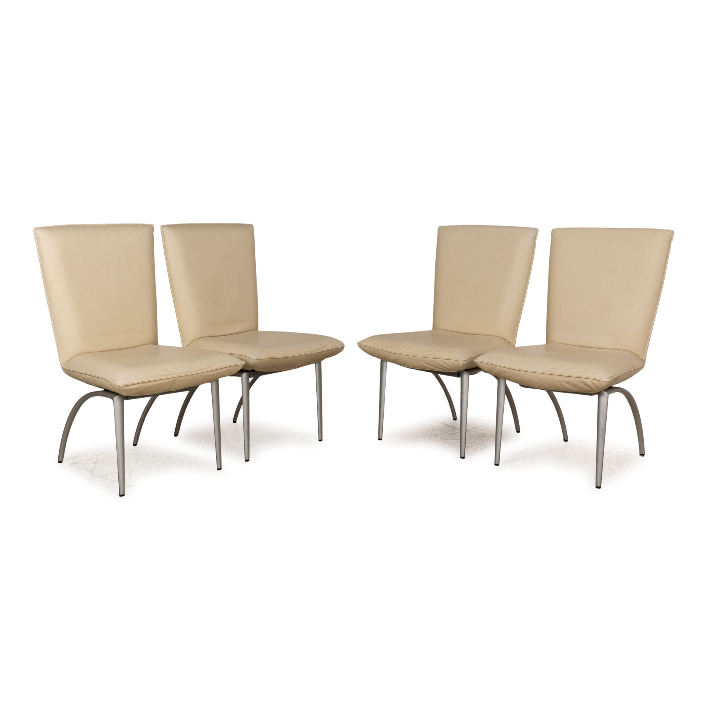 Rolf Benz Stuhl - 4er Set 7100 Beige Leder - 2. Hand - Revive.de