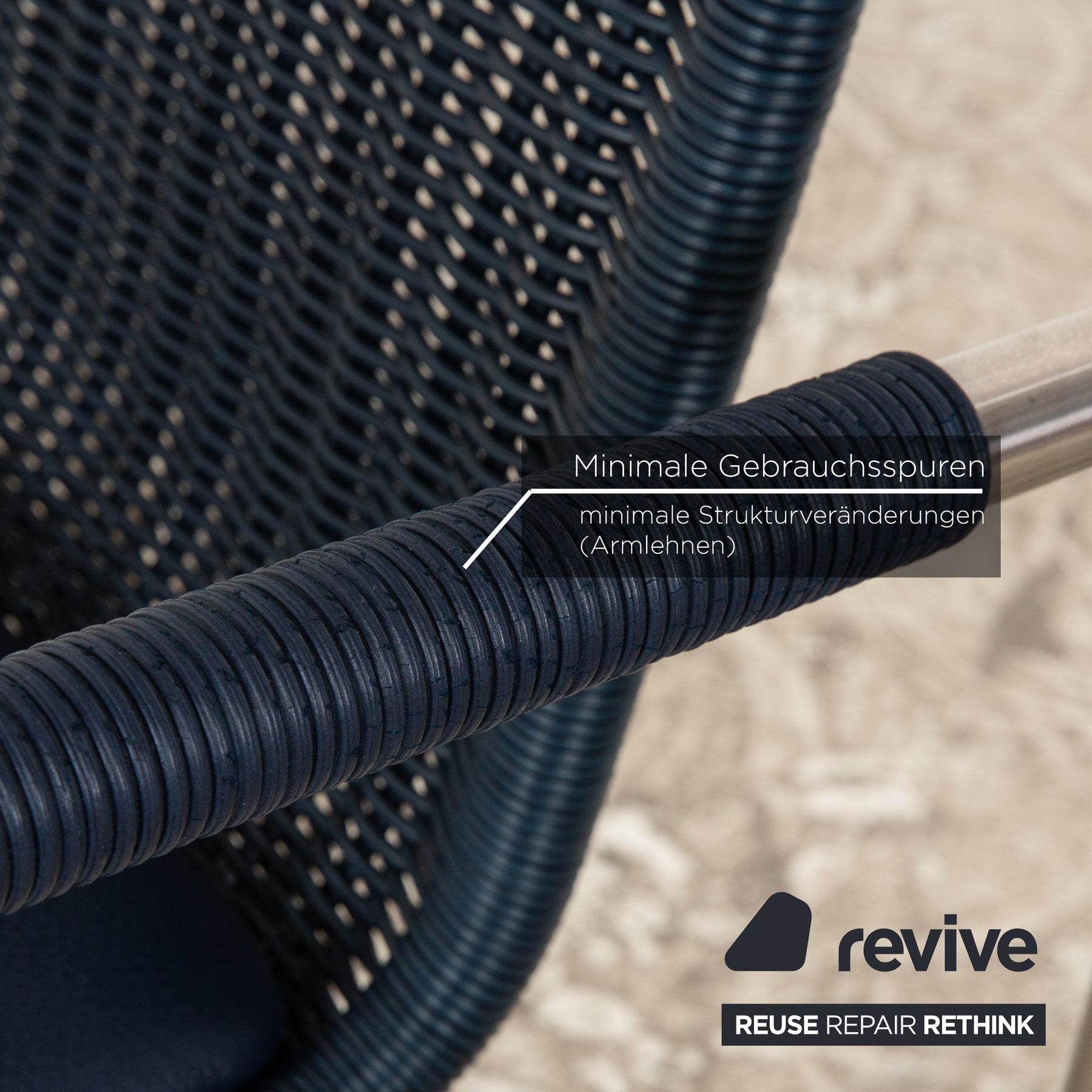 Tecta Stuhl - 6er Set D20 Blau Holz - 2. Hand - Revive.de