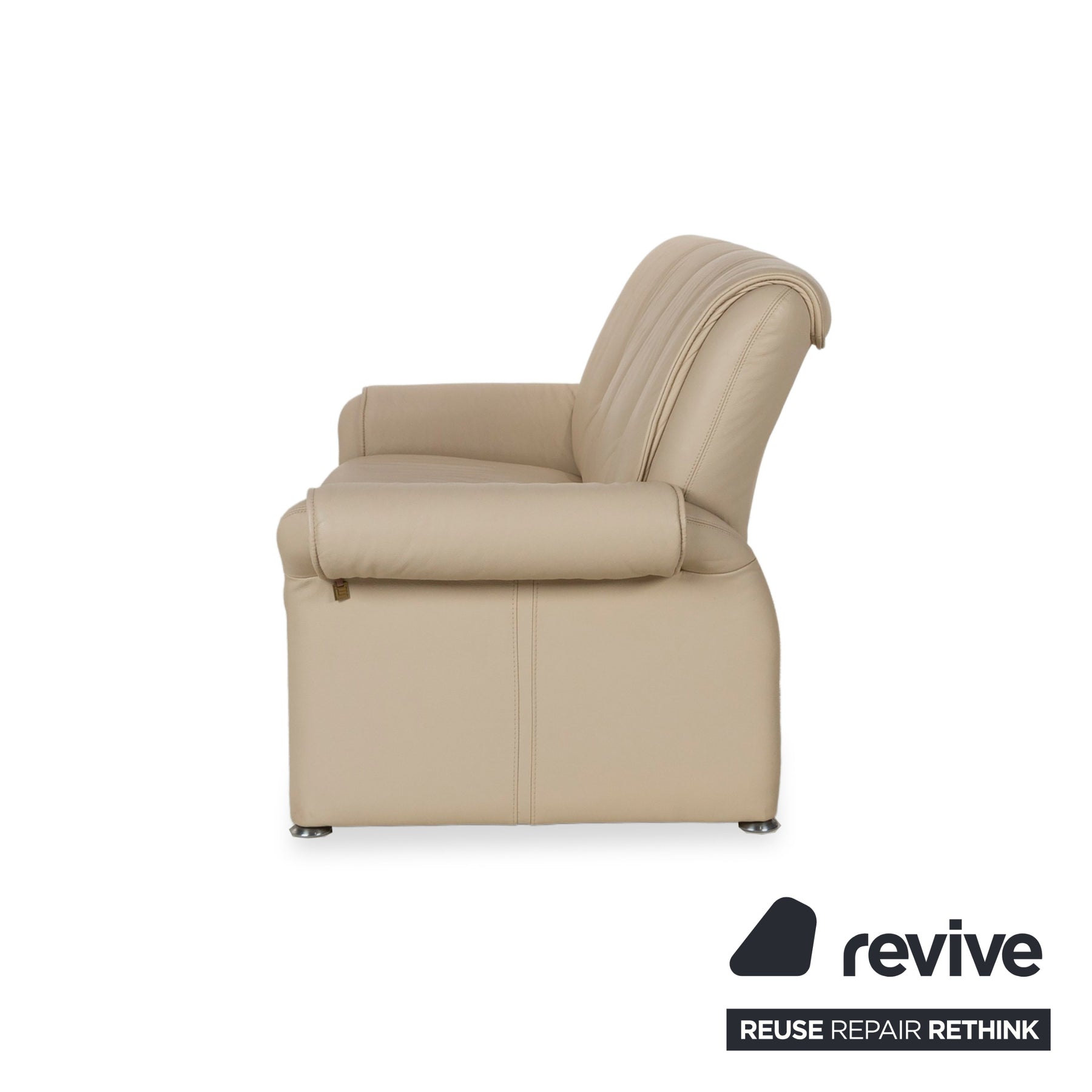 Elastoform Zweisitzer Creme Leder - 2. Hand - Revive.de