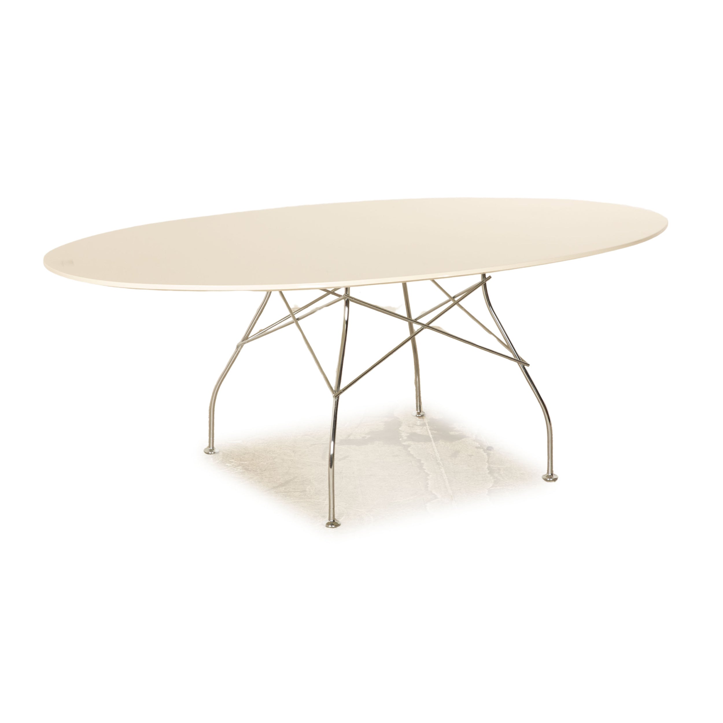 Kartell Esstisch Glossy Creme Holz - 2. Hand - Revive.de