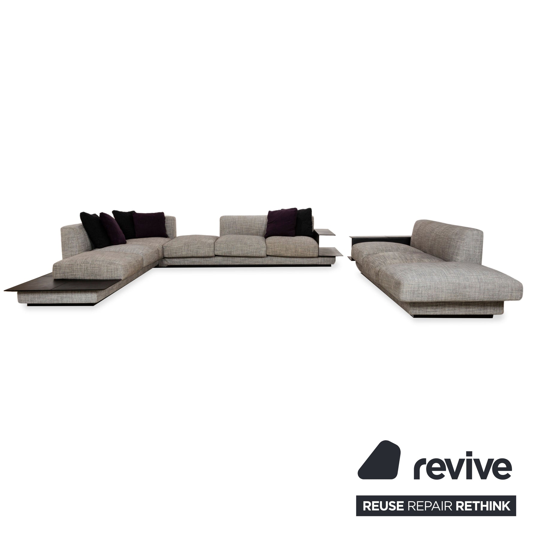 Walter Knoll Ecksofa Yuuto Grau Stoff - 2. Hand - Revive.de