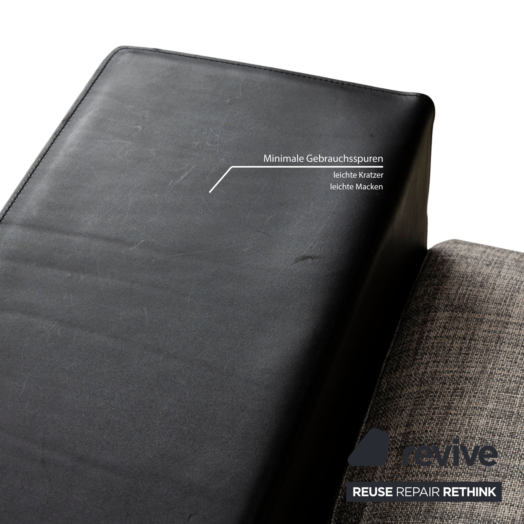 Walter Knoll Ecksofa Yuuto Grau Stoff - 2. Hand - Revive.de