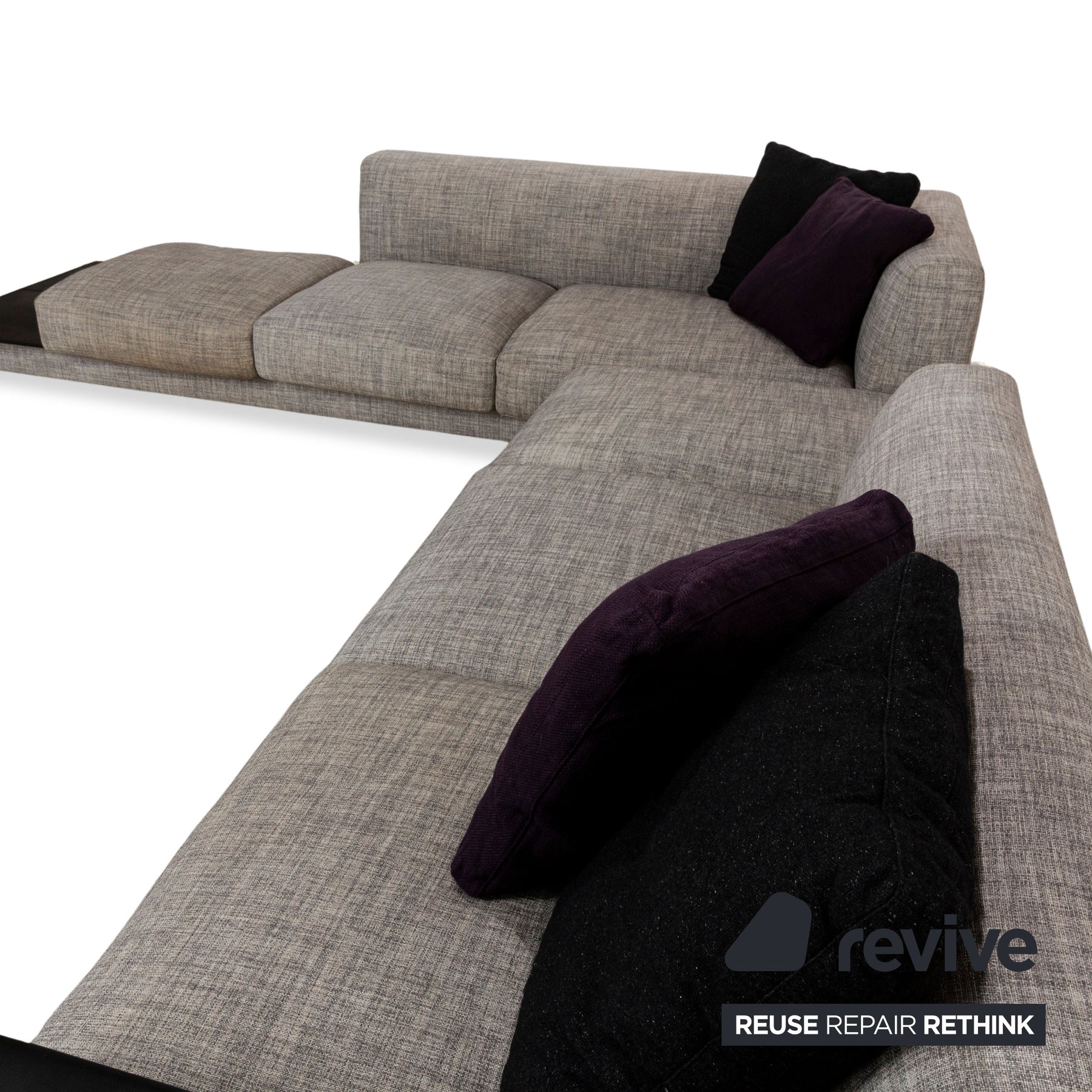 Walter Knoll Ecksofa Yuuto Grau Stoff - 2. Hand - Revive.de