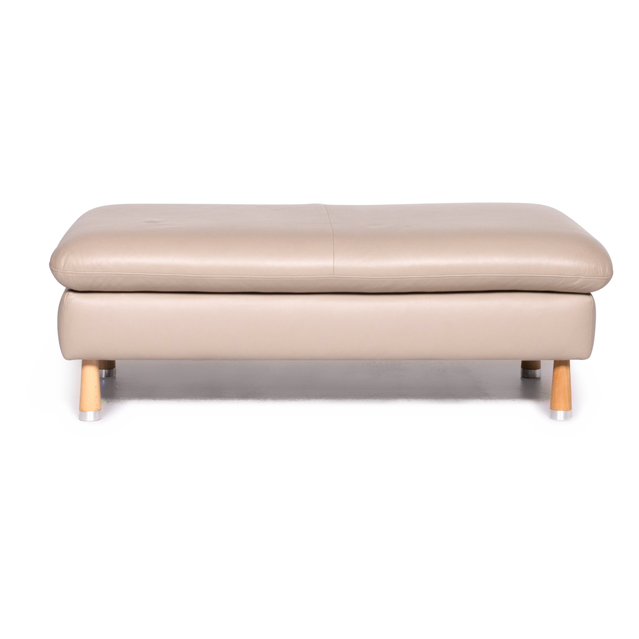 Willi Schillig Hocker Beige Leder - 2. Hand - Revive.de