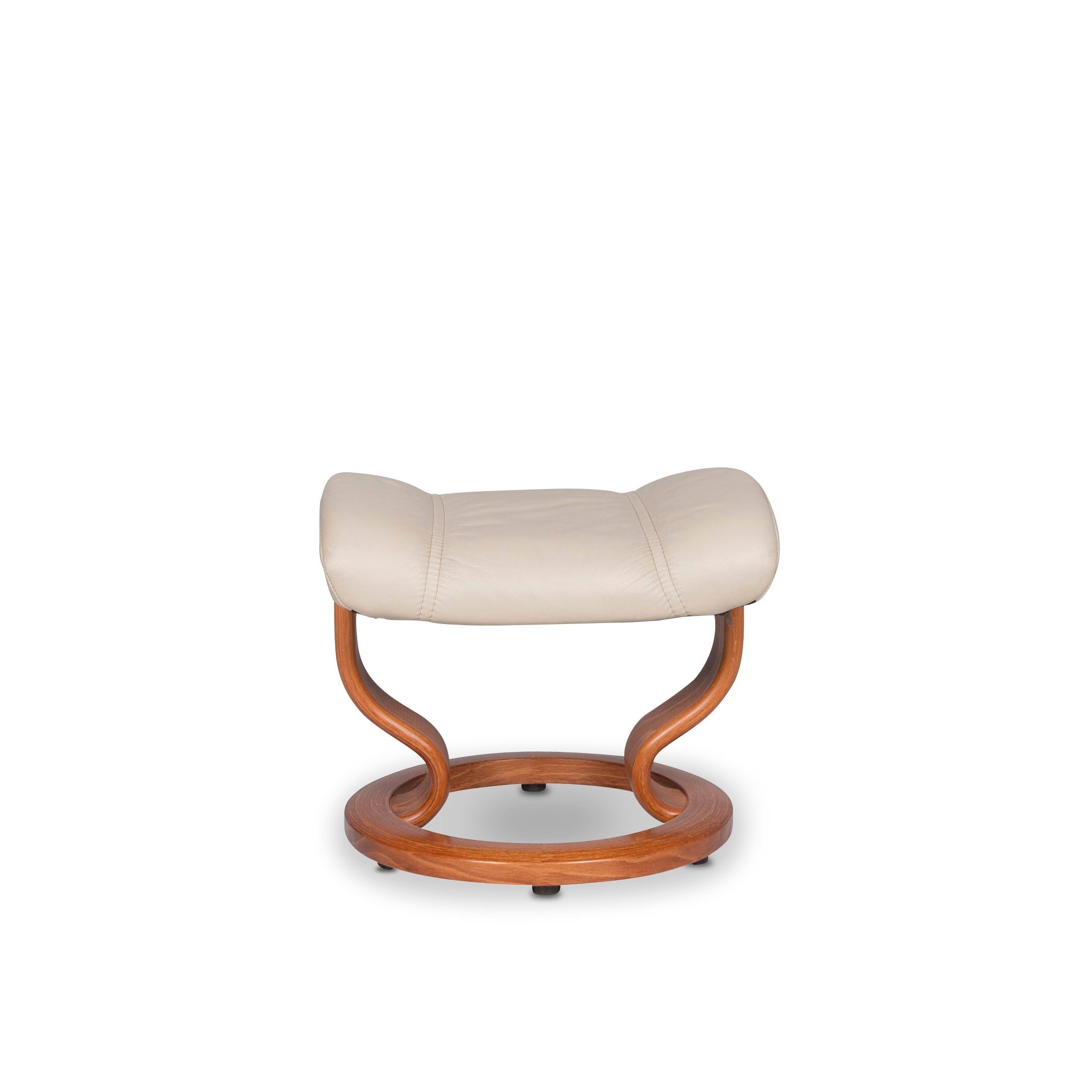 Stressless Hocker Beige Leder - 2. Hand - Revive.de