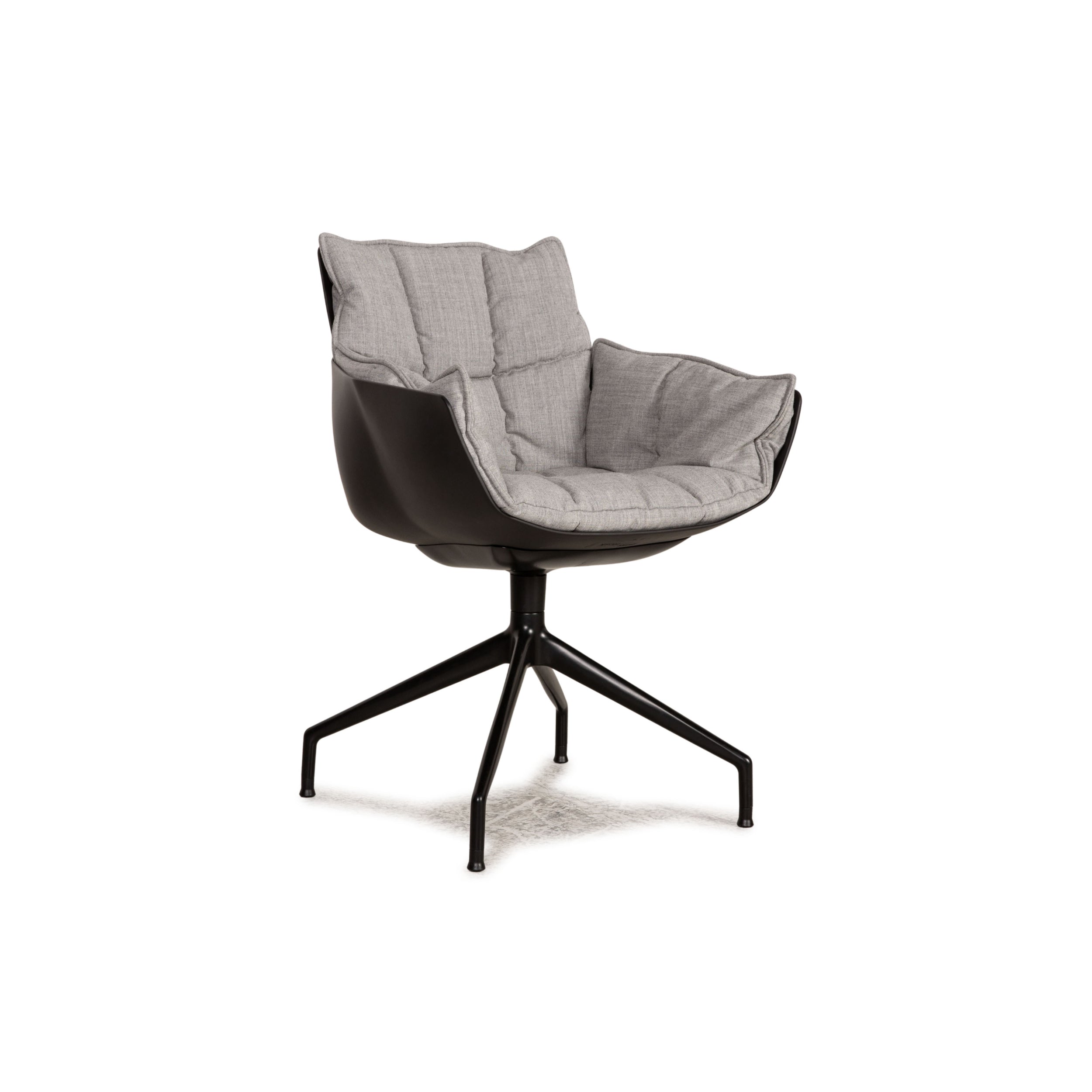 B&B Italia Stuhl Husk Grau Stoff - 2. Hand - Revive.de