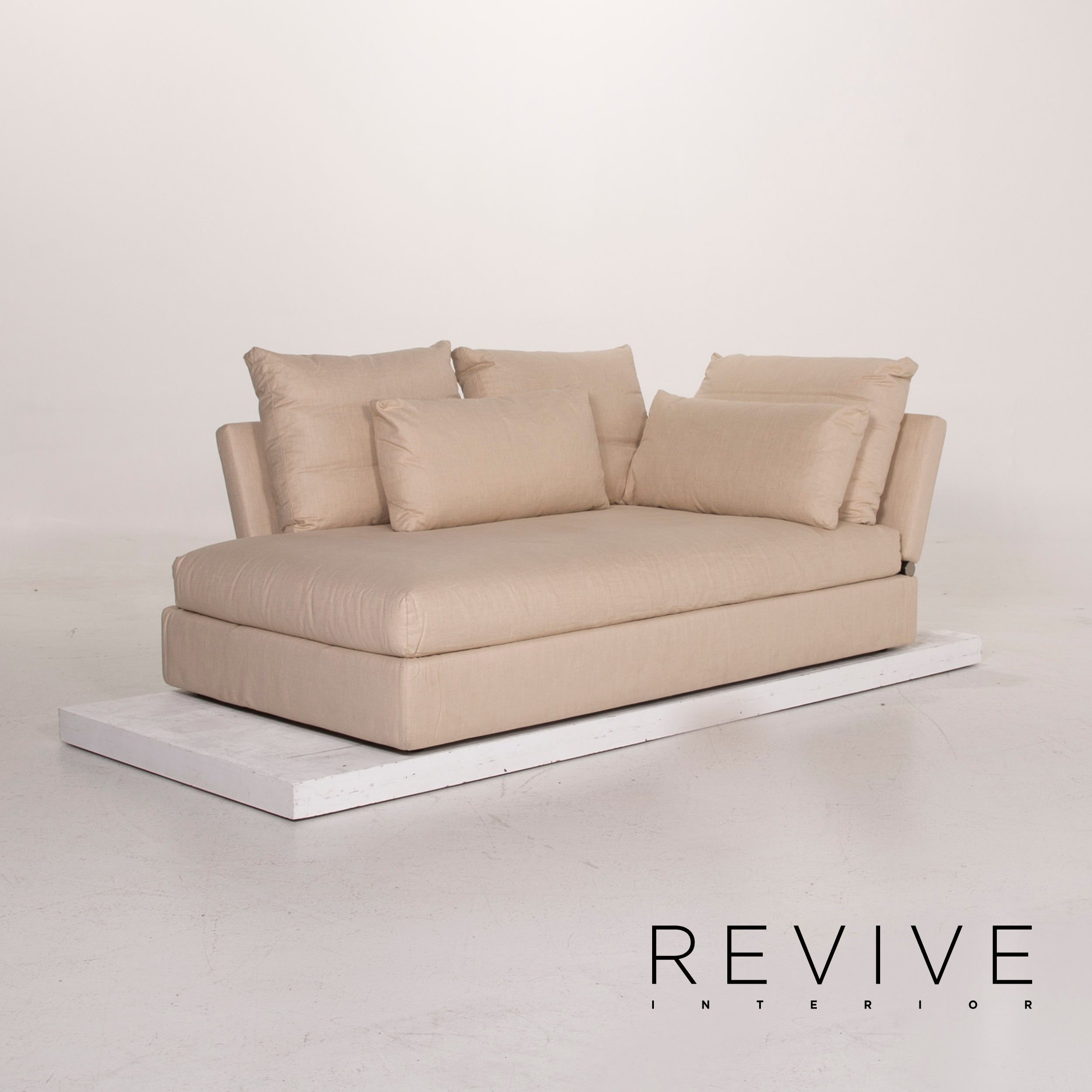 Flexform Zweisitzer Sunny Beige Stoff 2. Hand Revive