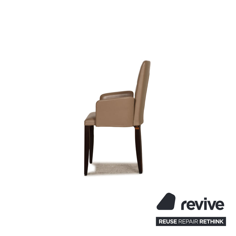 Giorgetti Stuhl IDRA Beige Leder - 2. Hand - Revive.de