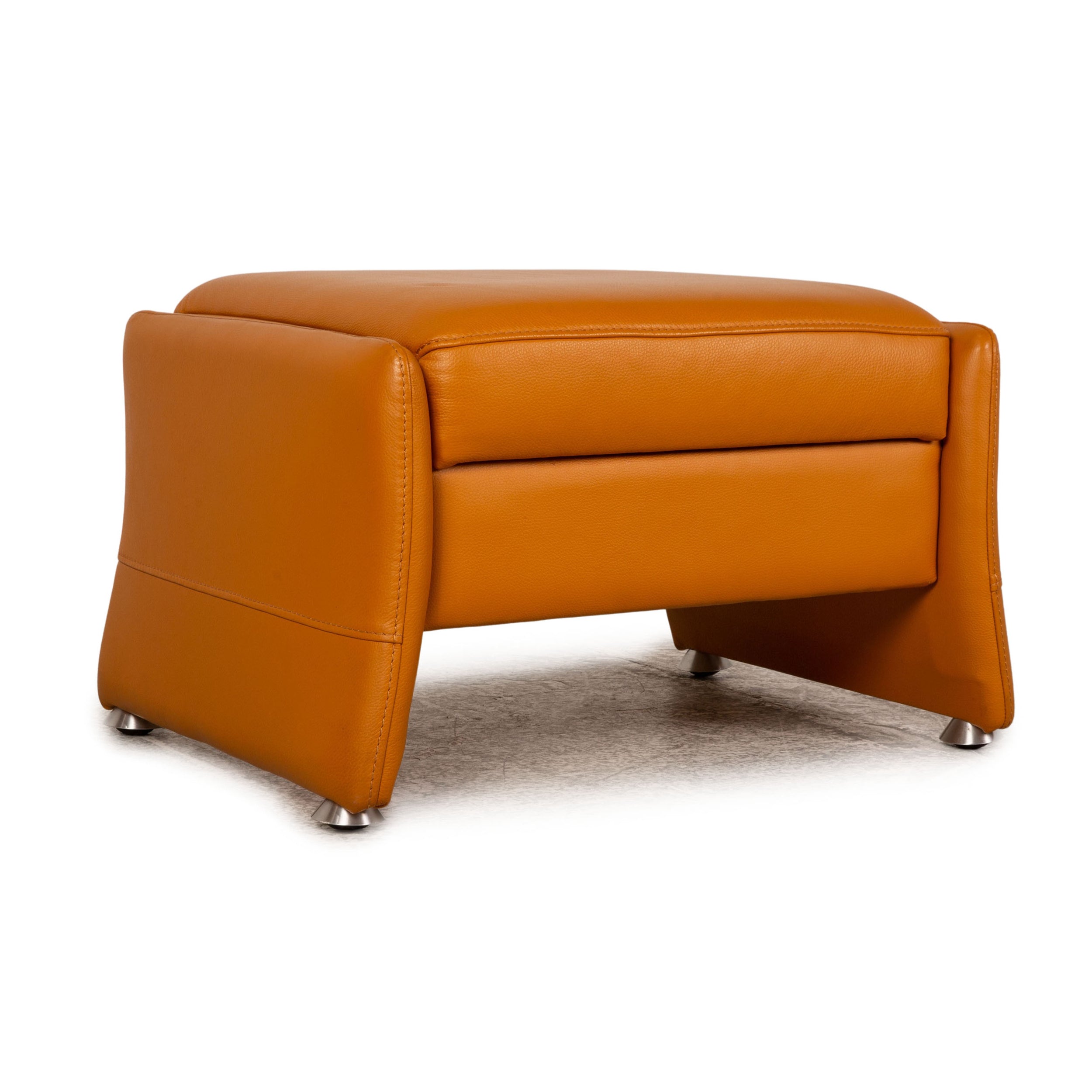 Himolla Hocker Cumuly Orange Leder - 2. Hand - Revive.de