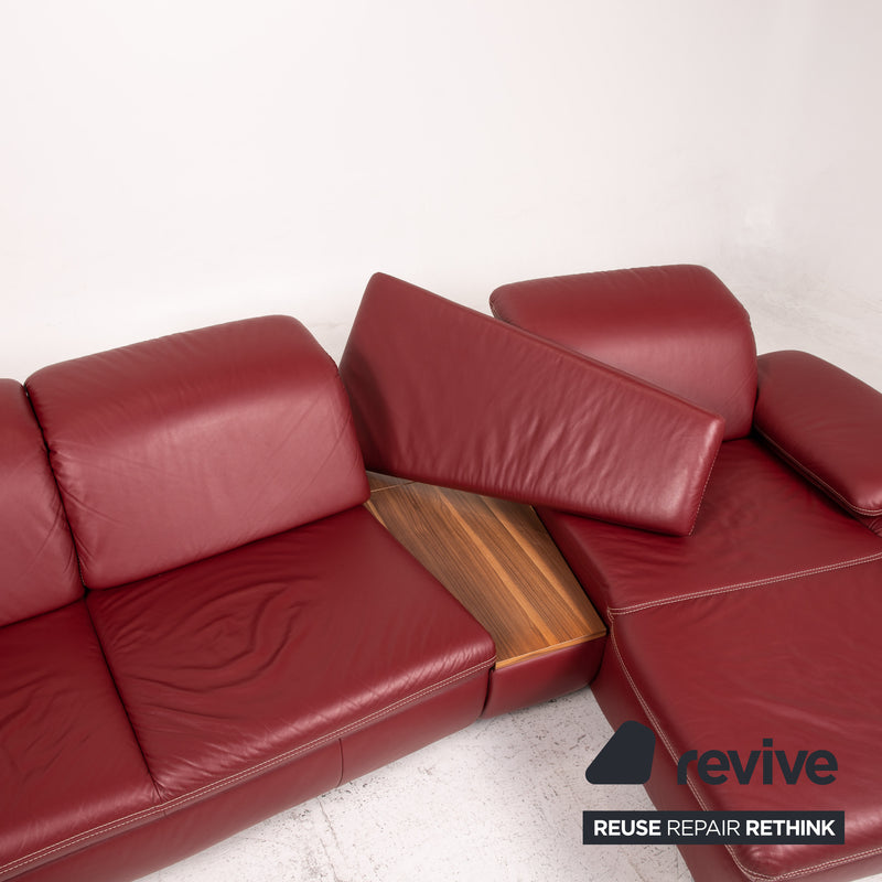 Mondo Ecksofa Clair Rot Leder - 2. Hand - Revive.de