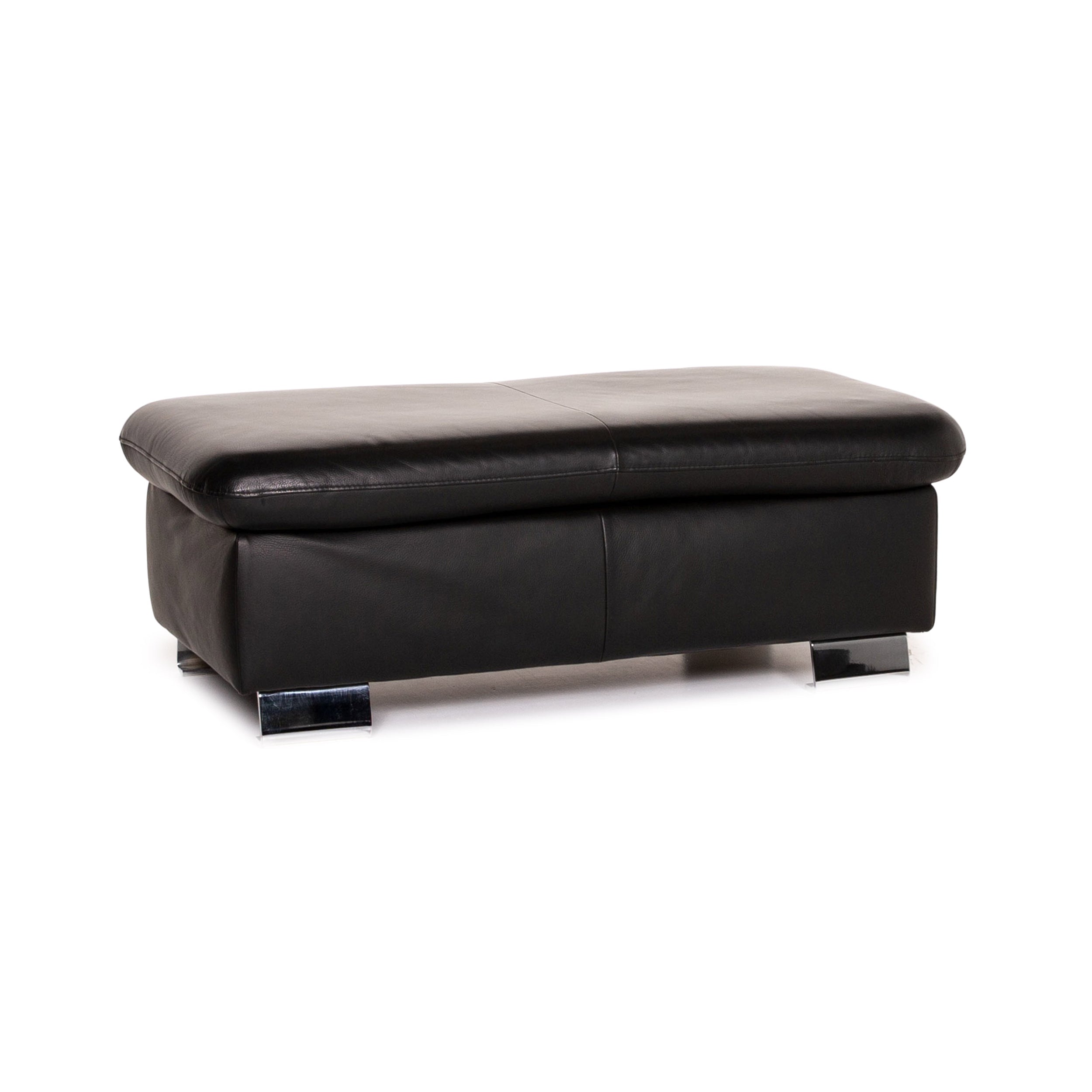 Mondo Hocker Schwarz Leder - 2. Hand - Revive.de