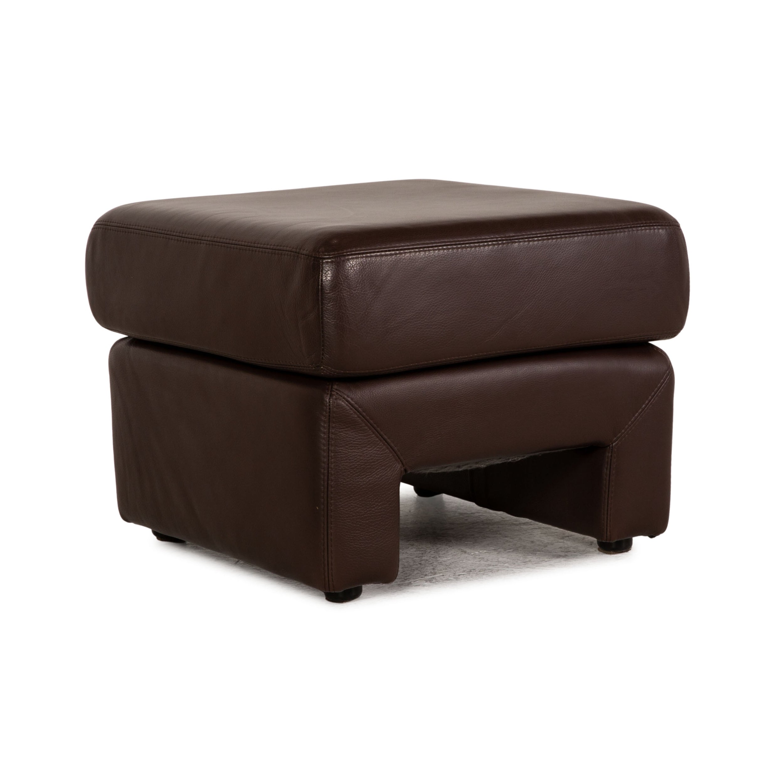 Musterring Hocker MR2830 Braun Leder - 2. Hand - Revive.de