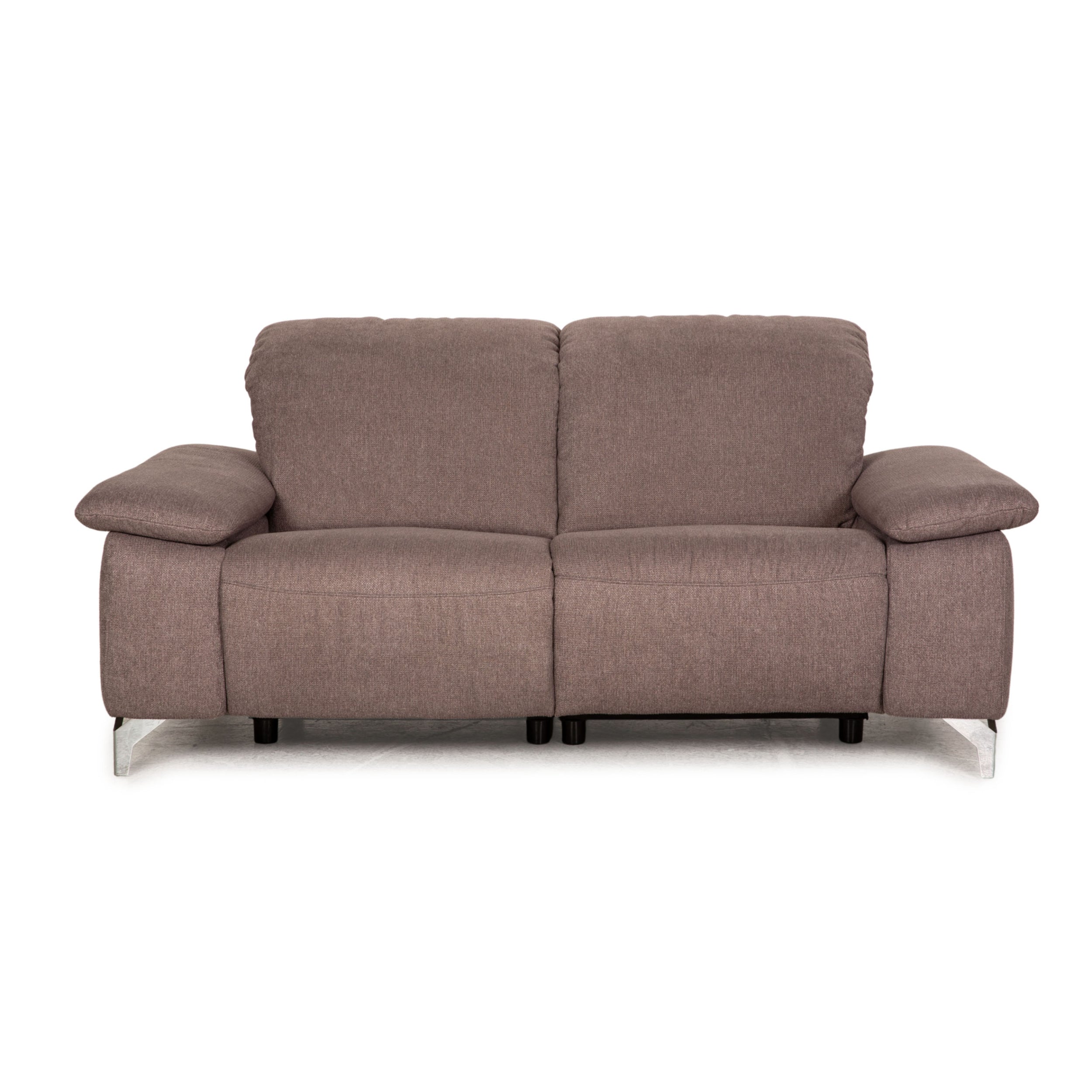 Musterring fabric sofa gray two-seater couch function | Revive