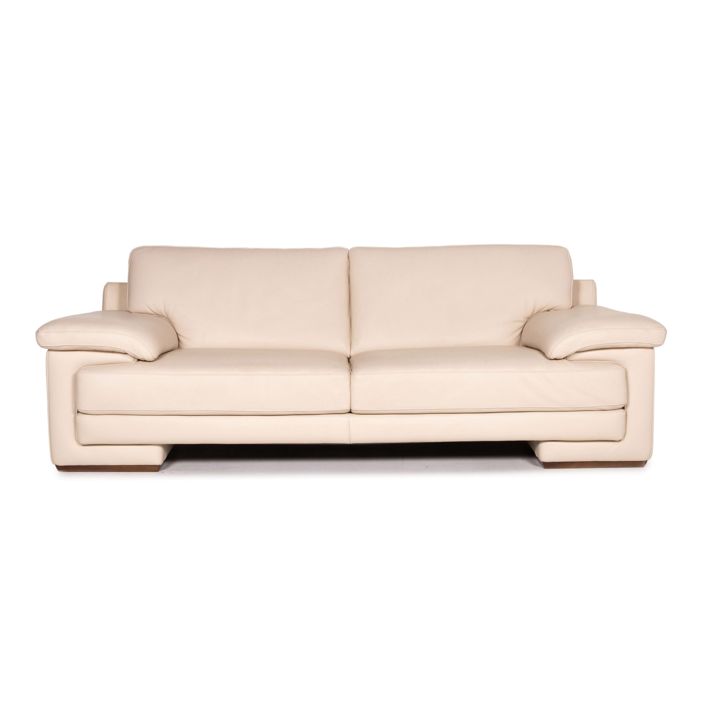 Natuzzi cream leather sofa store