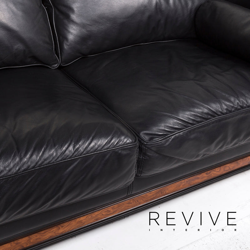 Nieri Zweisitzer Schwarz Leder - 2. Hand - Revive.de