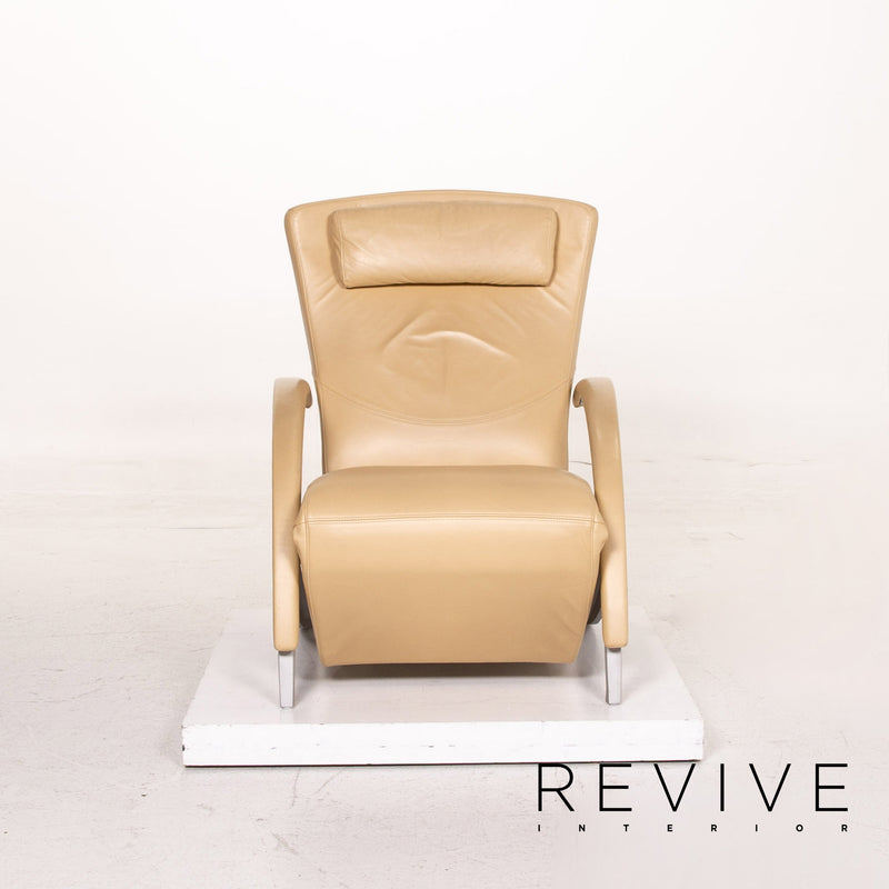 Rolf Benz Sessel 3100 Beige Leder - 2. Hand - Revive.de