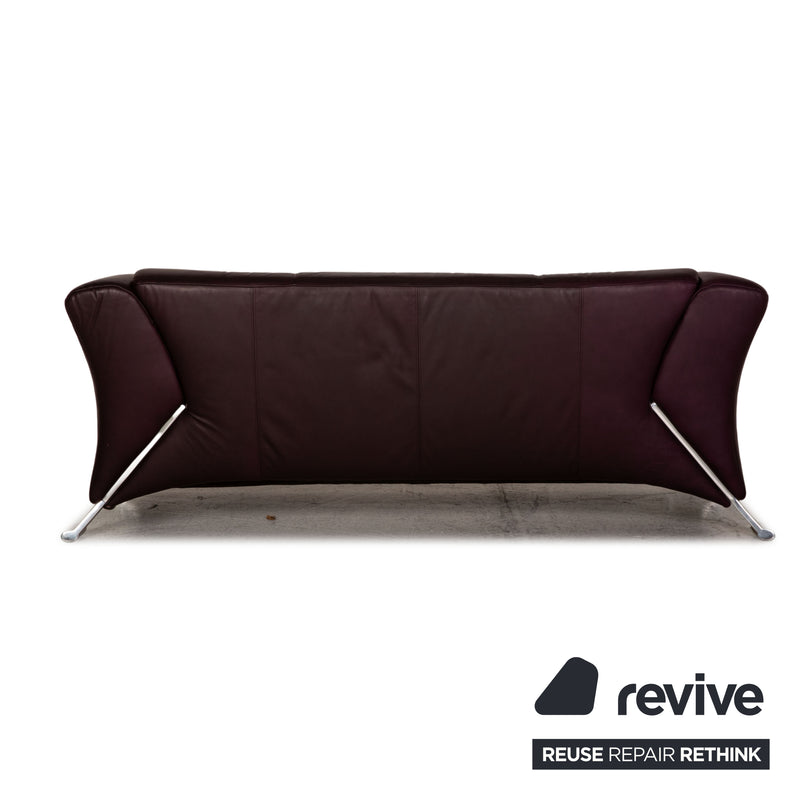 Rolf Benz Garnitur 322 Aubergine Leder - 2. Hand - Revive.de