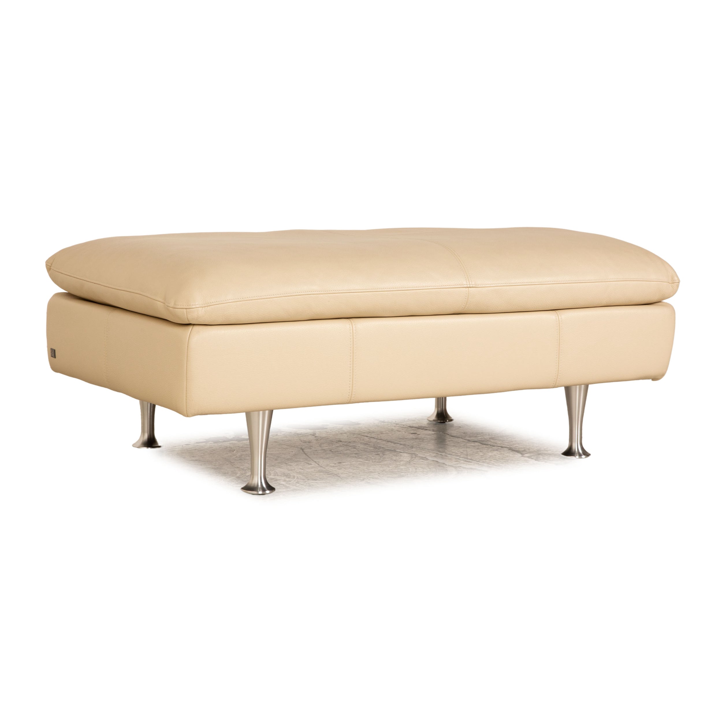 Rolf Benz Hocker Beige Leder - 2. Hand - Revive.de