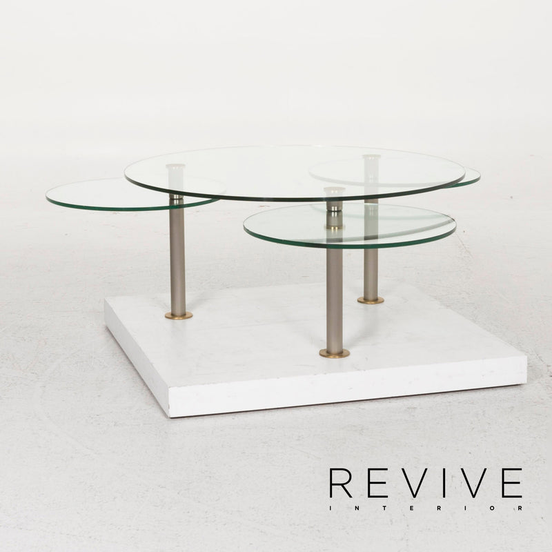 Ronald Schmitt Couchtisch K 180 Silber Glas - 2. Hand - Revive.de