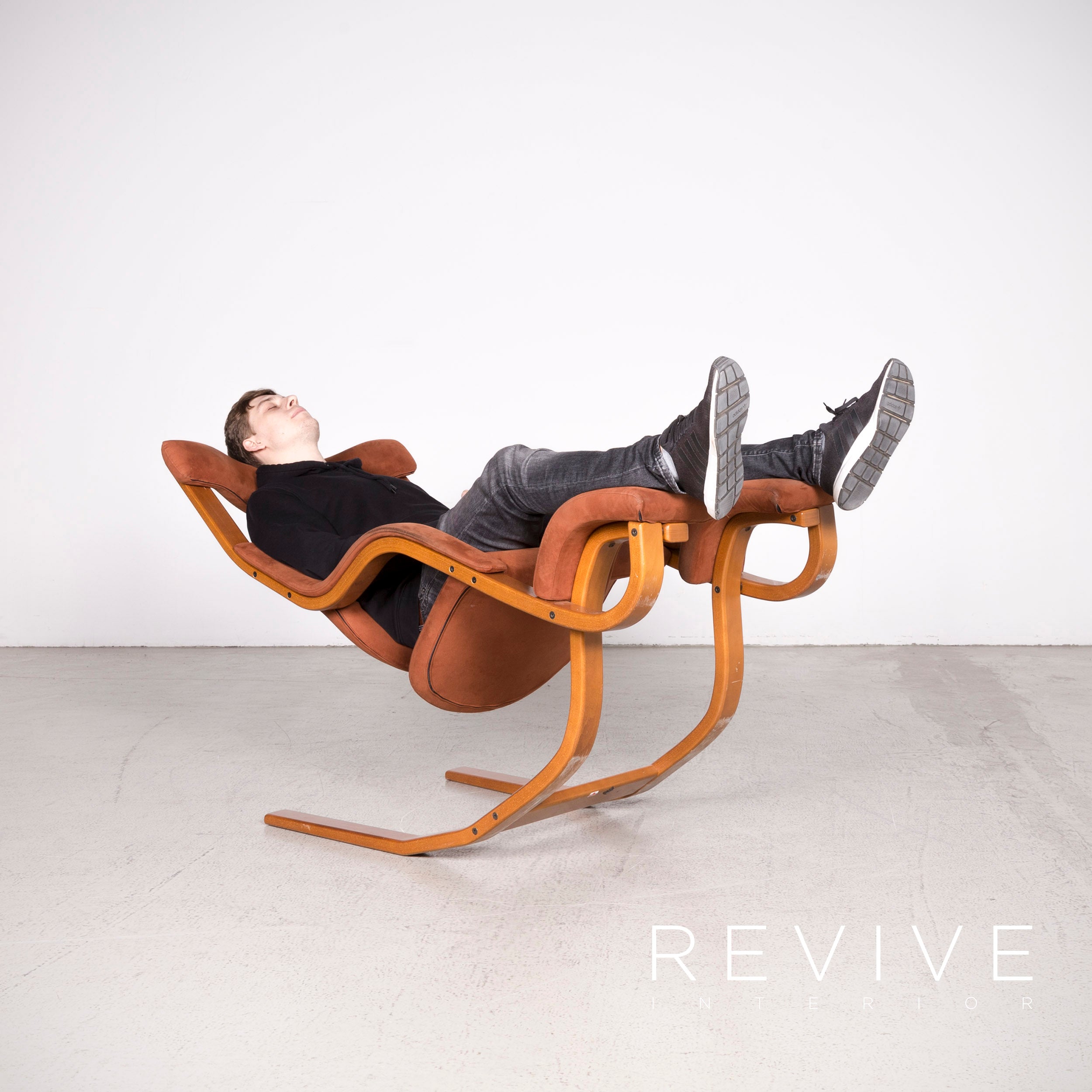 Varier Sessel Gravity Balans Braun Stoff 2. Hand Revive
