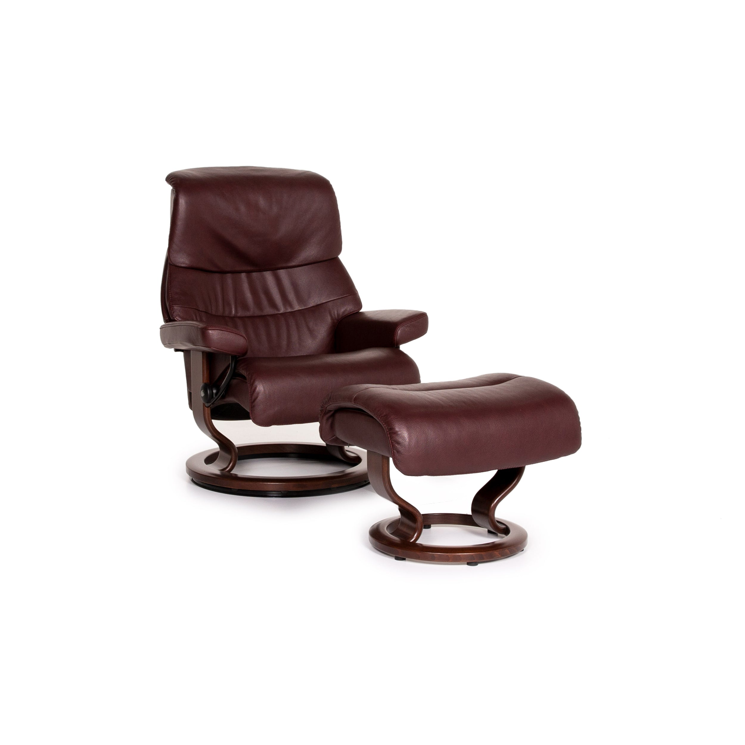 Stressless Sessel Capri Dunkelrot Leder - 2. Hand - Revive.de